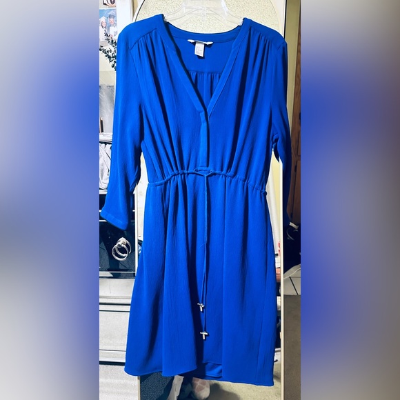 h&m consious | Dresses | Hm Conscious Collection Royal Cobalt Blue ...